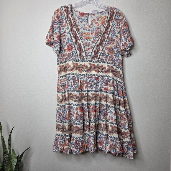 Bila | Dresses | 3 3 Bila Womens Dress Size L Floral Paisley Print ...